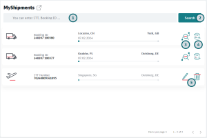 Search and Maintain Bookings