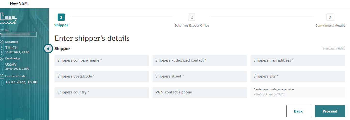 Creating a VGM declaration without logging in