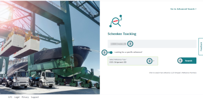 Tracking your shipment with WebCOS