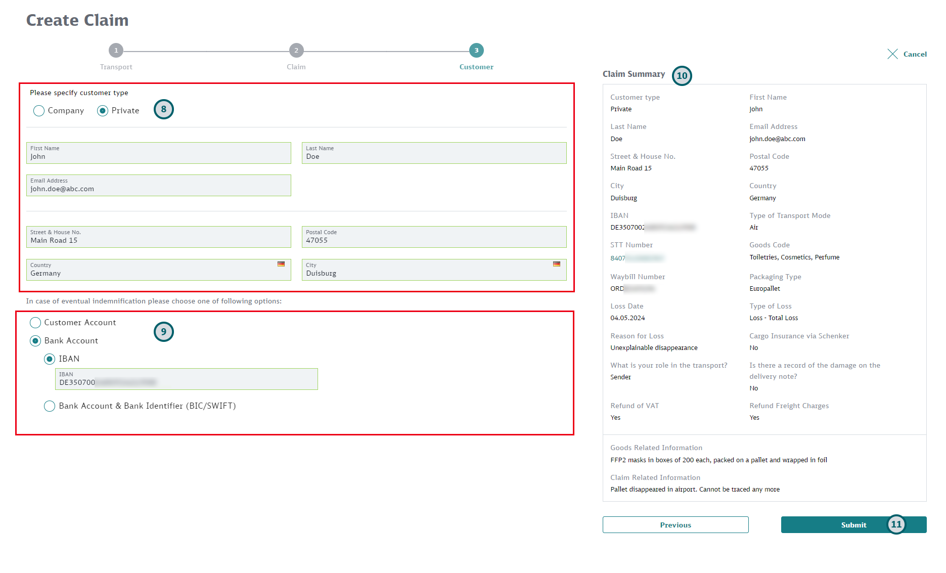 Using the eClaims eService