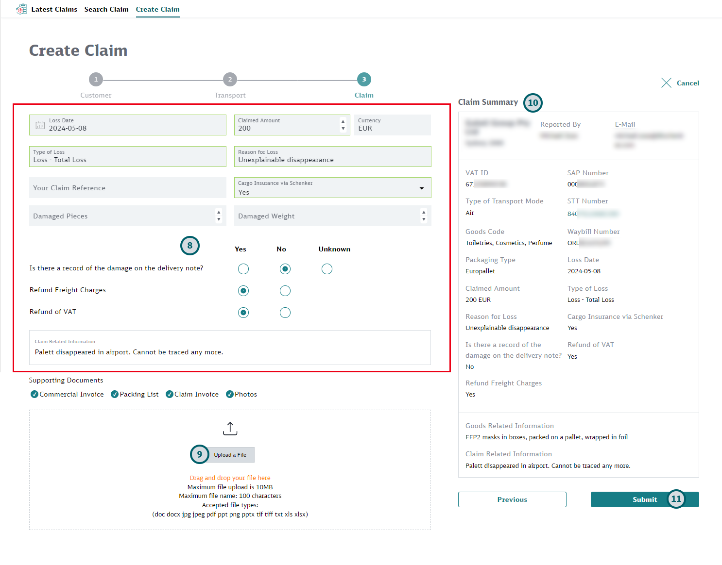 Using the eClaims eService