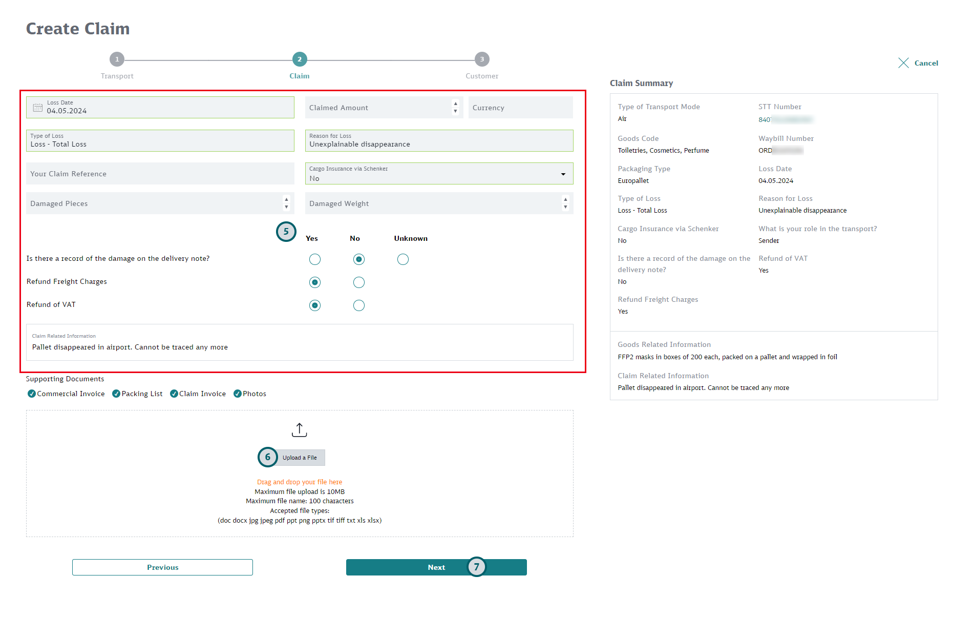 Using the eClaims eService